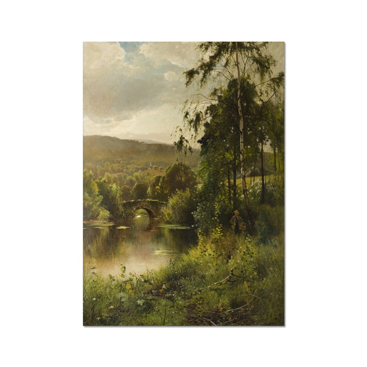Fine Art Print - Landscape in Derbyshire by Ernest Parton – Sunderland ...
